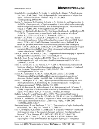 Characterization of non-wood lignin precipitated with sulphuric acid of various concentrations | PDF