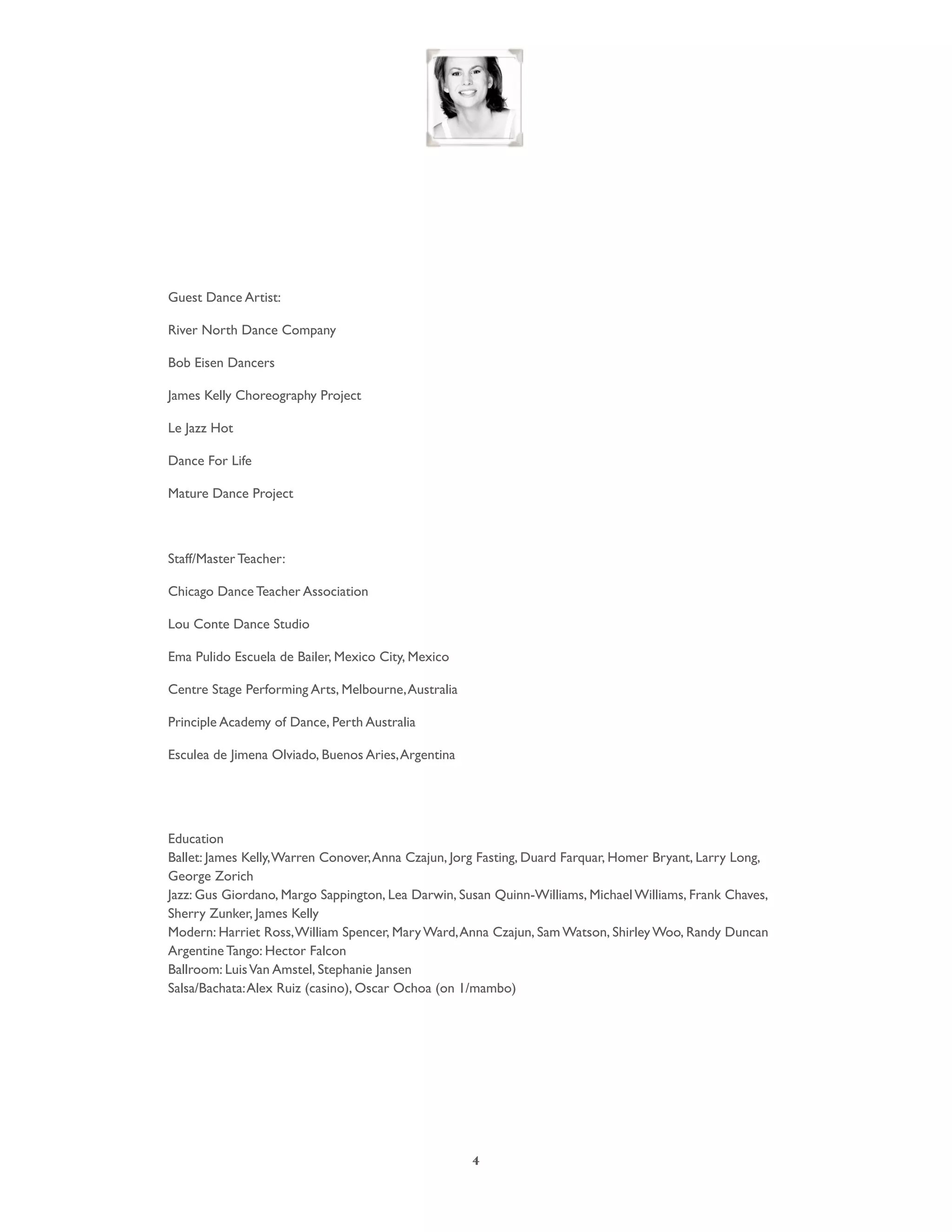 Bio/CV 2016 | PDF | Music | Entertainment