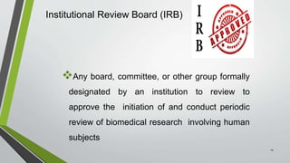 Bioresearch monitoring program | PPTX