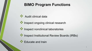 Bioresearch monitoring program | PPTX