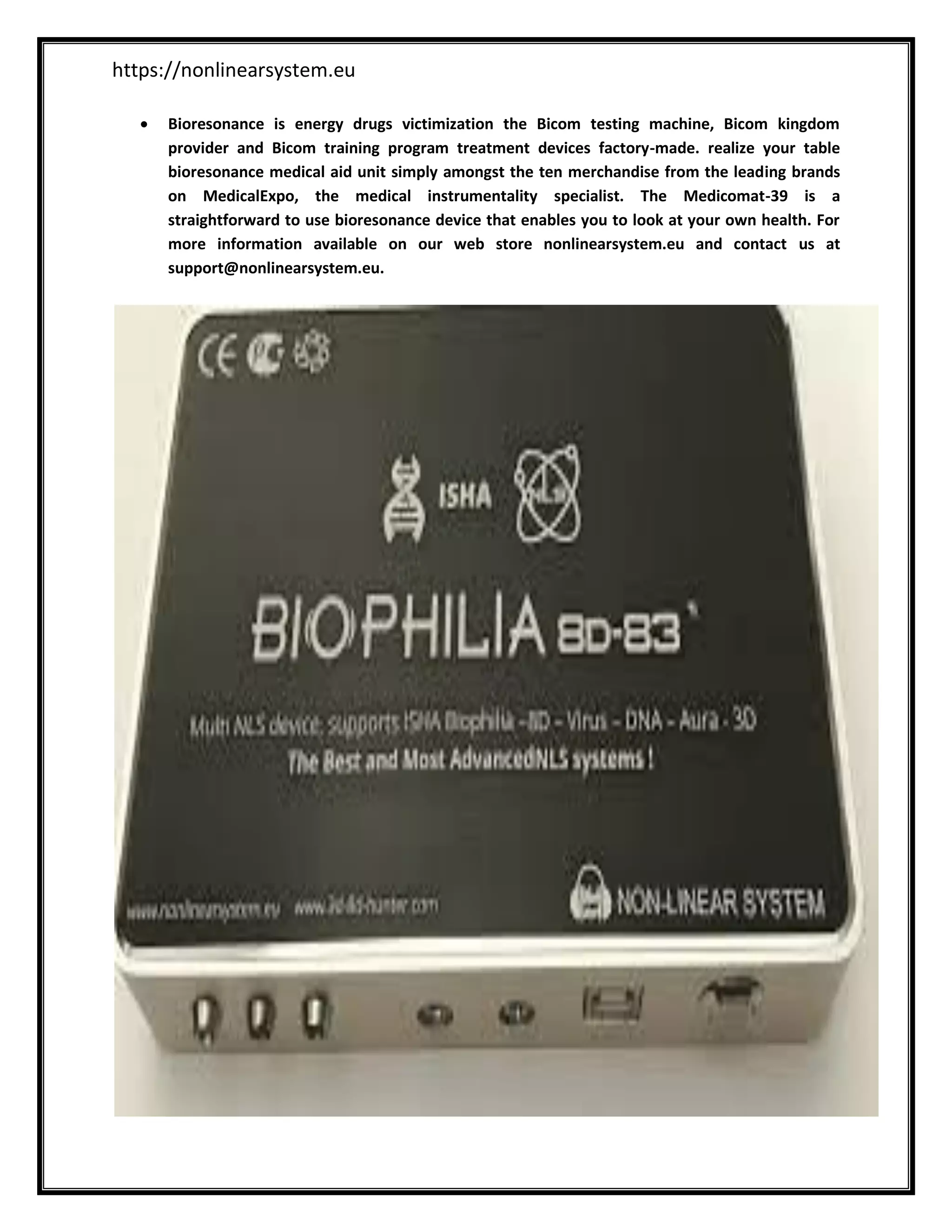 Bioresonance Remote Scans And Treatments | PDF