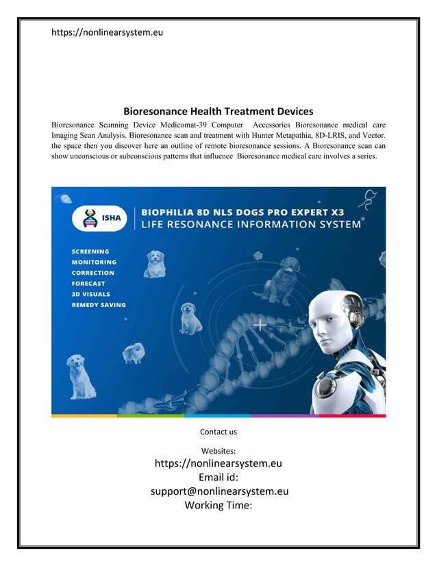 Bioresonance Remote Scans And Treatments | PDF