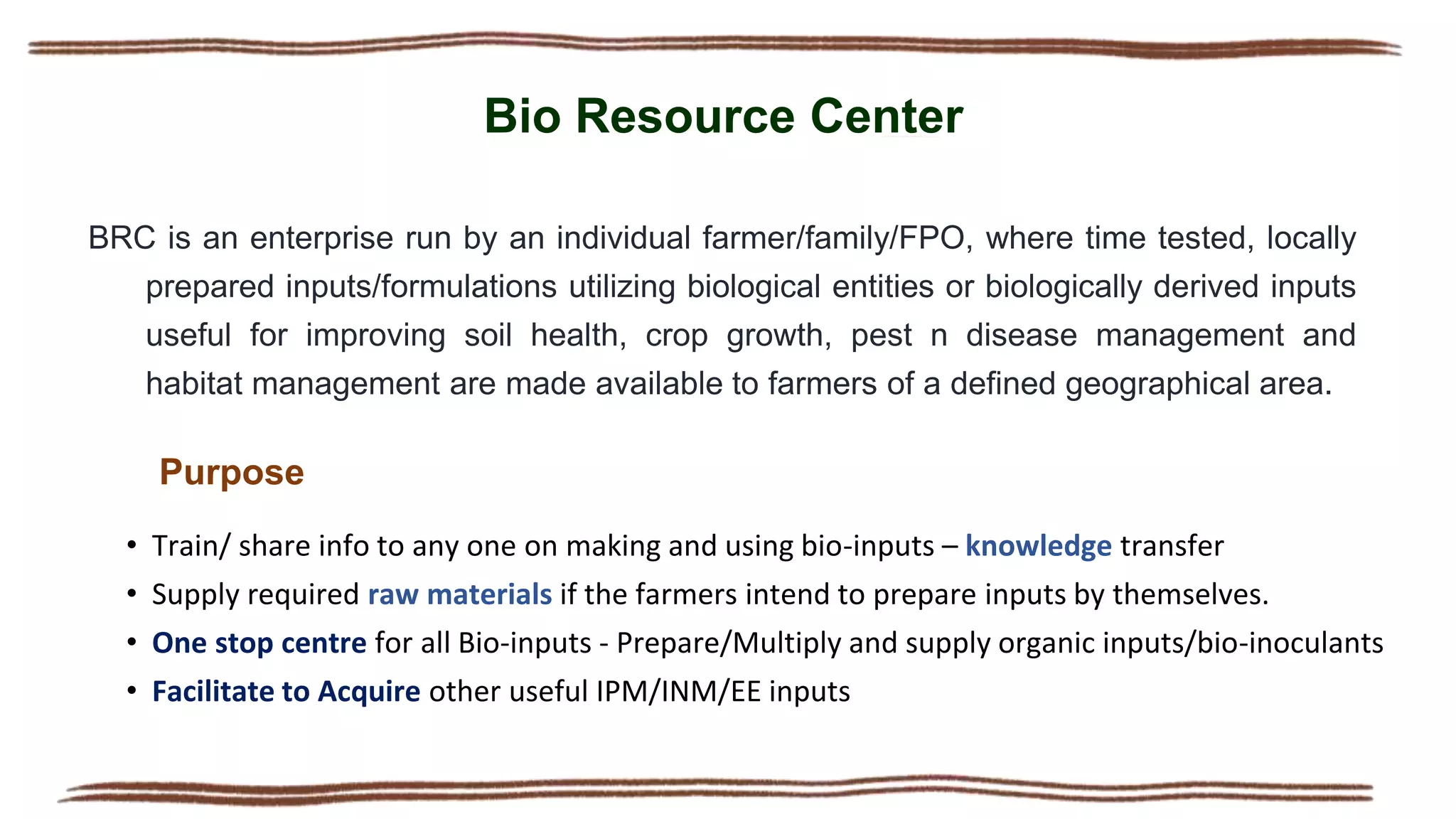 Bio Resource Centres | PPTX
