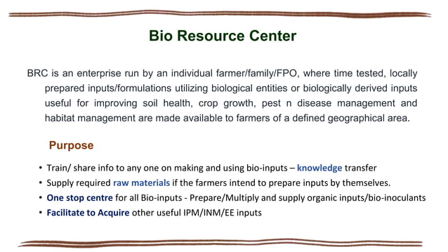 Bio Resource Centres | PPTX