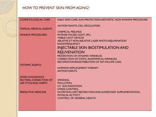 Skin aging process and his prevention by Biorevitalization | PPTX
