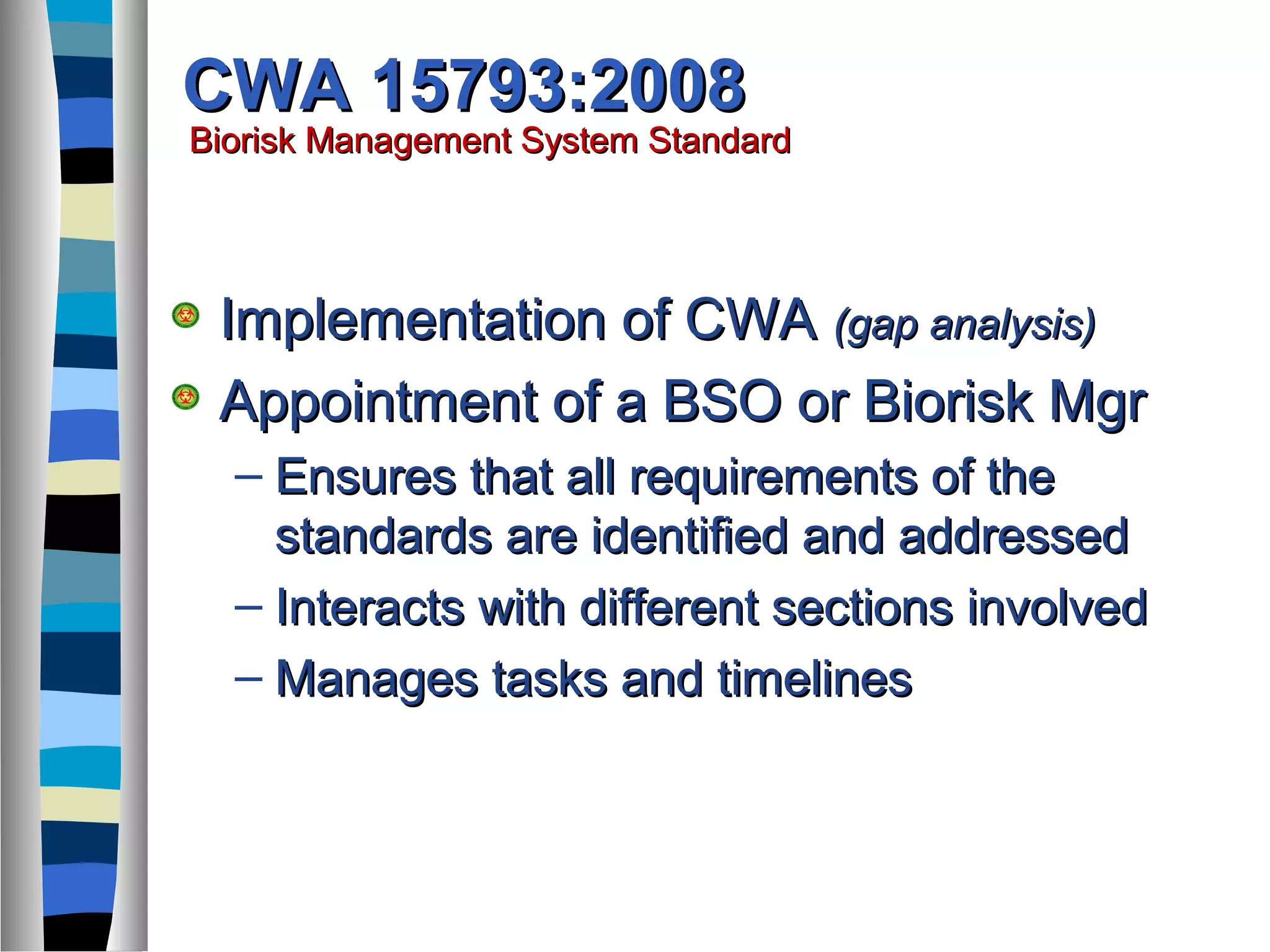 Basic Biorisk Management for BAI | PPT