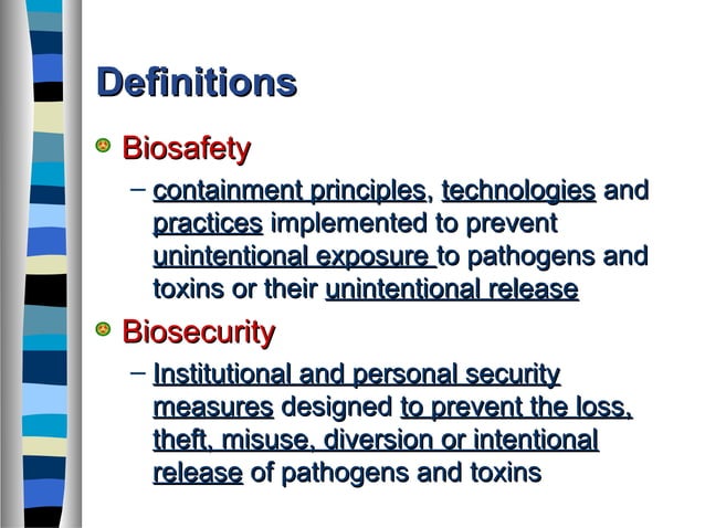 Basic Biorisk Management for BAI | PPT