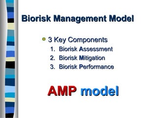 Basic Biorisk Management for BAI | PPT