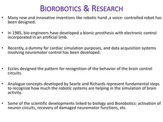 Biorobotics 140203232936-phpapp01 | PPT