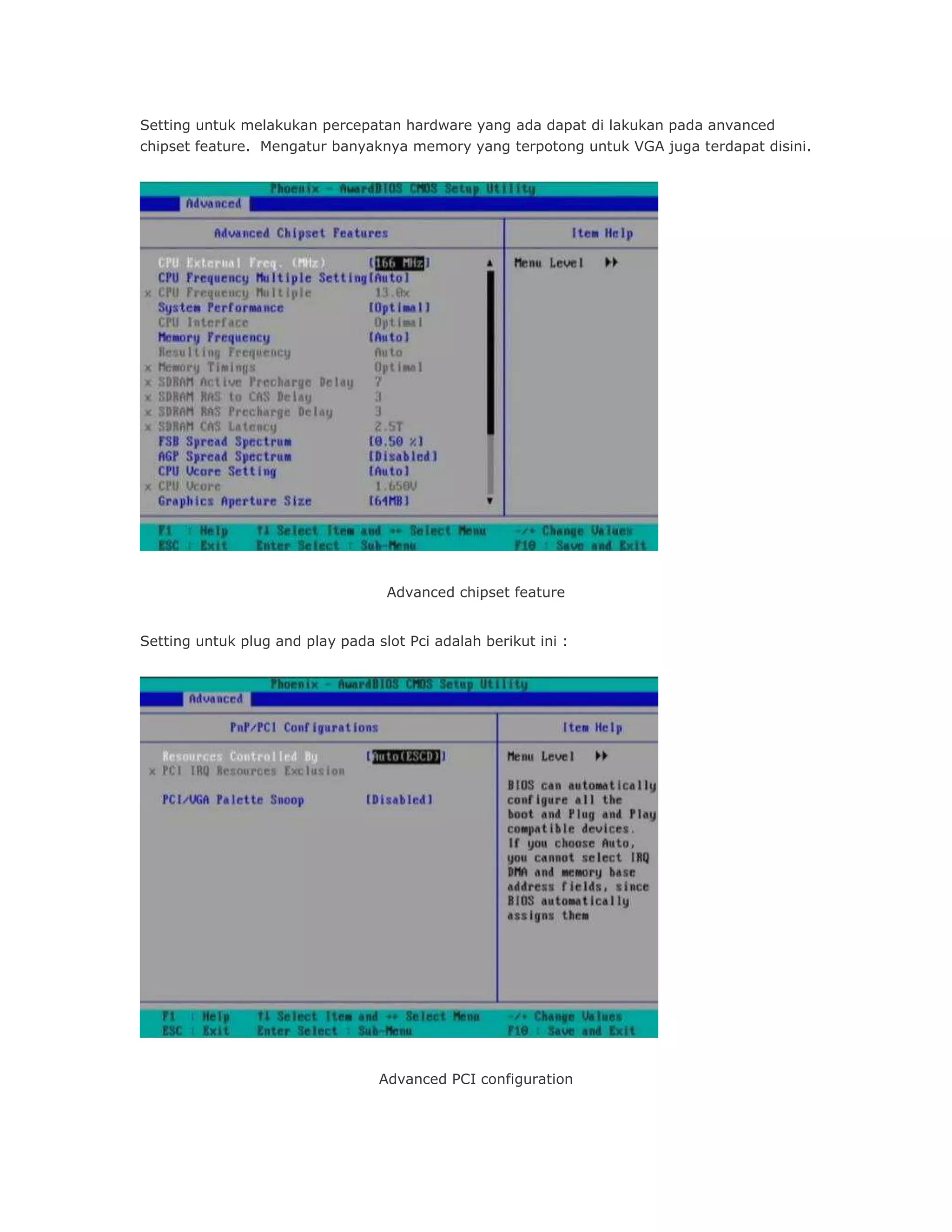 Setting Bios pad komputer | PDF