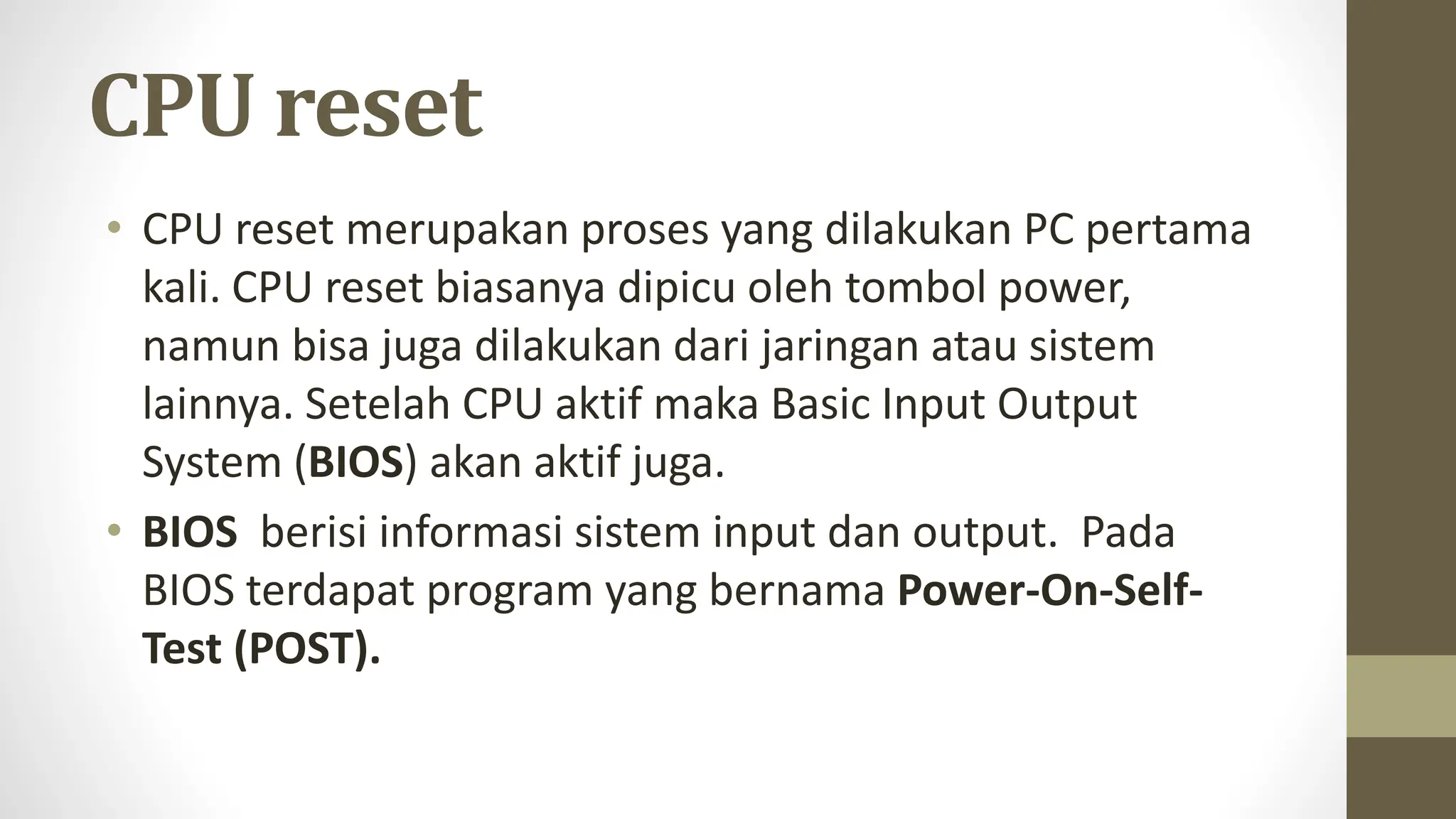 komponen komputer bios komputer basic input | PPT