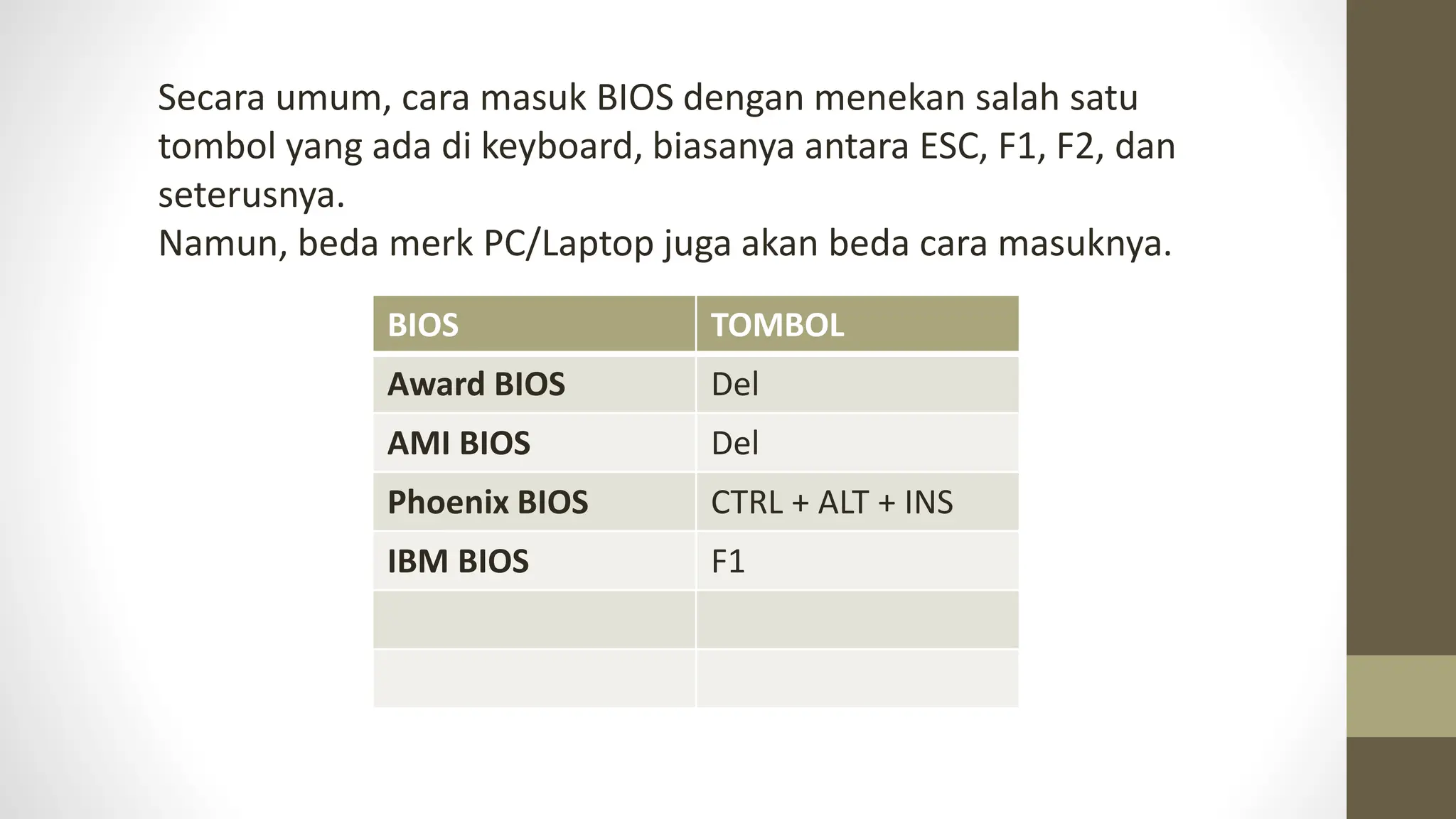 komponen komputer bios komputer basic input | PPT