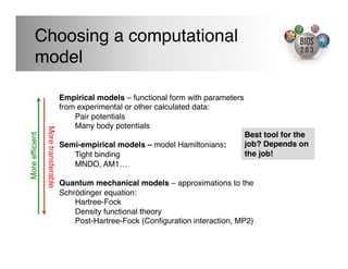 BIOS203 Lecture 1: Introduction to potentials and minimization | PDF