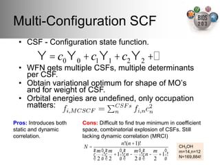 BIOS 203: Lecture 2 - introduction to electronic structure theory | PDF