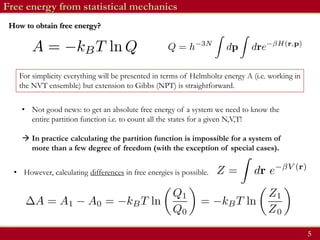 BIOS 203 Lecture 8: Free Energy Methods | PDF