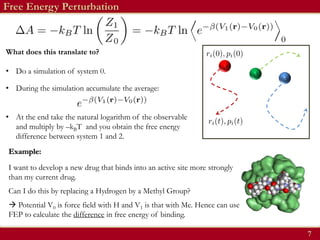 BIOS 203 Lecture 8: Free Energy Methods | PDF