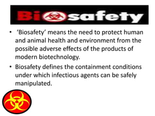 Biosafety | PPTX
