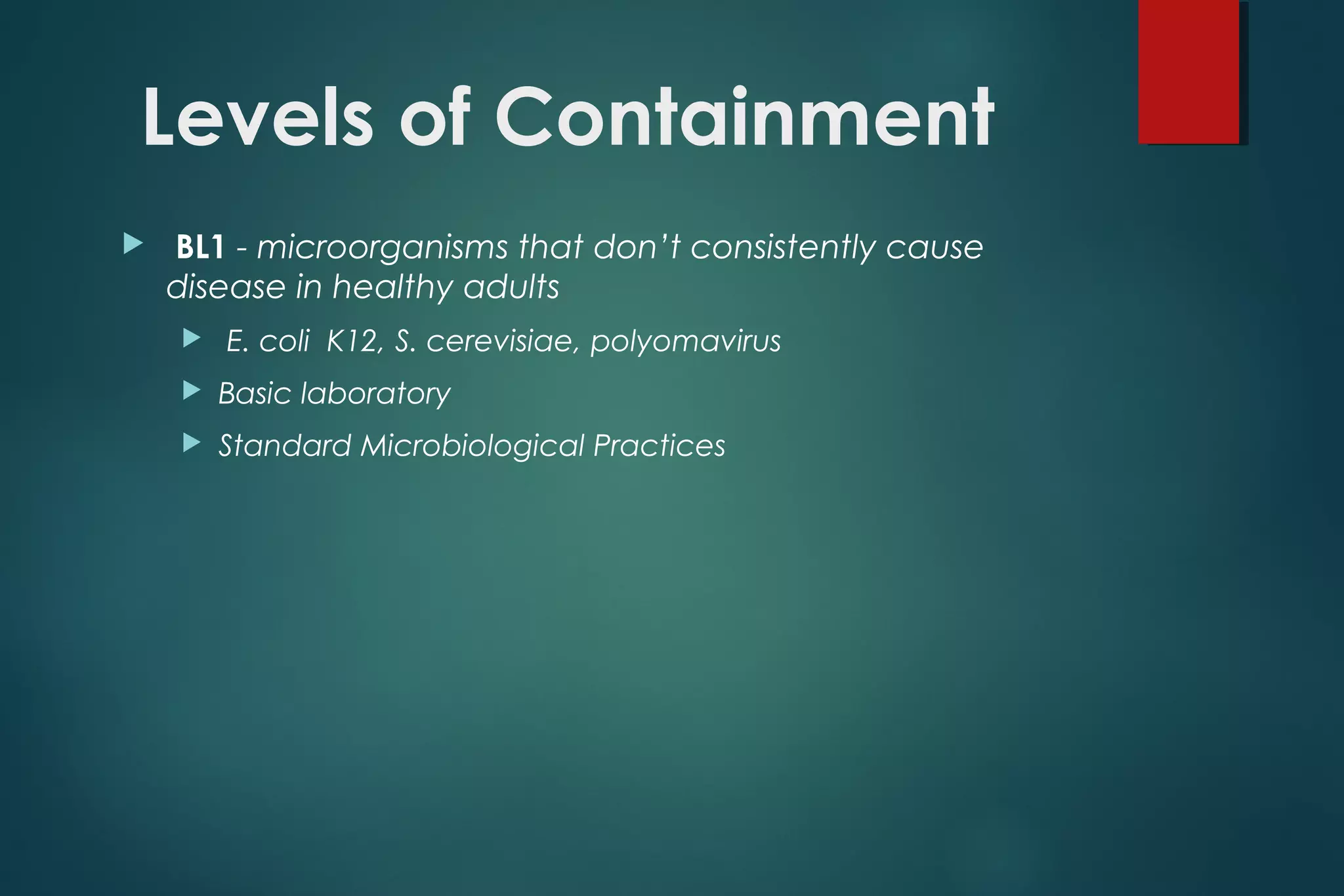Biosafety | PPT