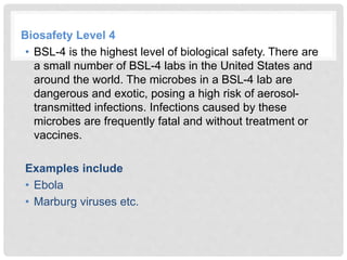 Biosafety | PPTX