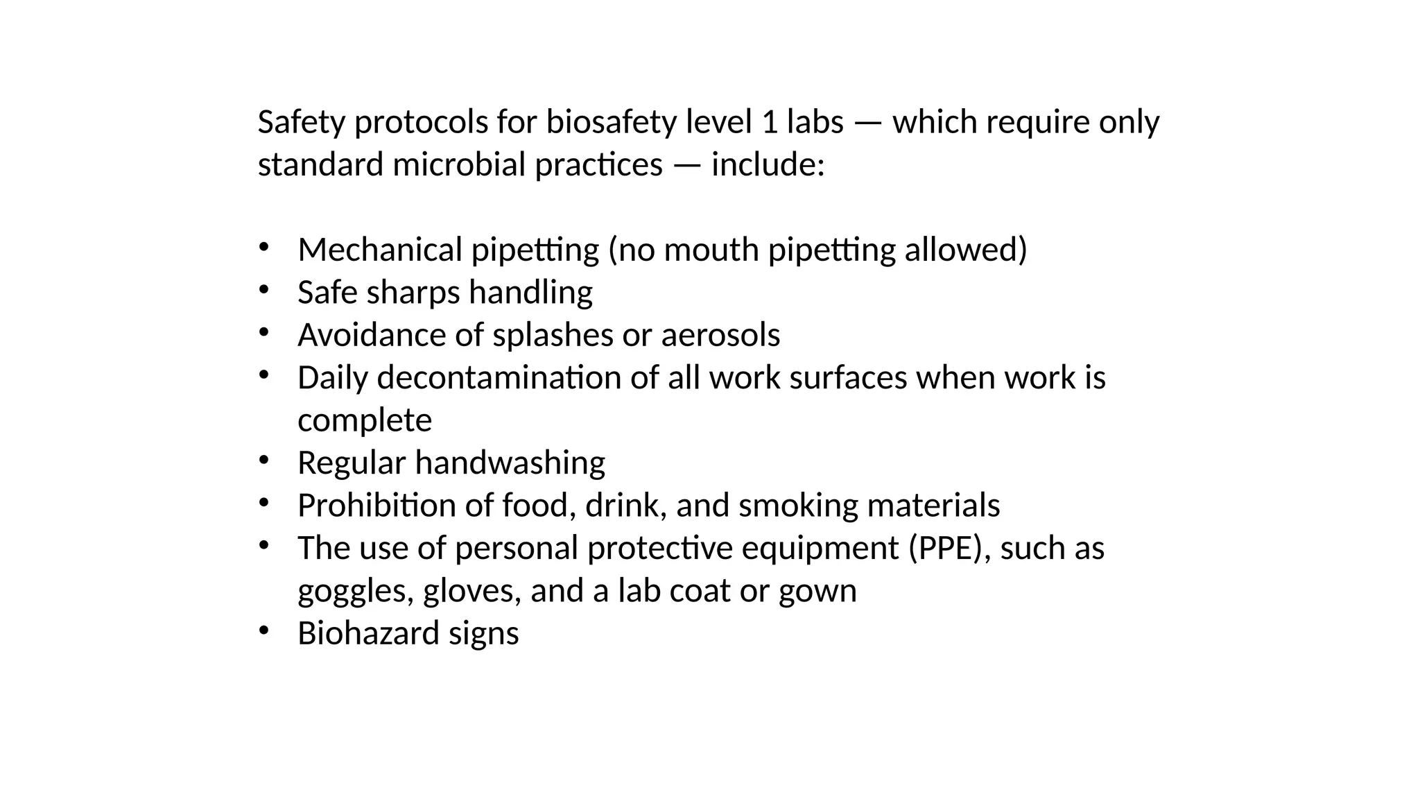 Biosafety Levels in the life science Laboratories | PPTX