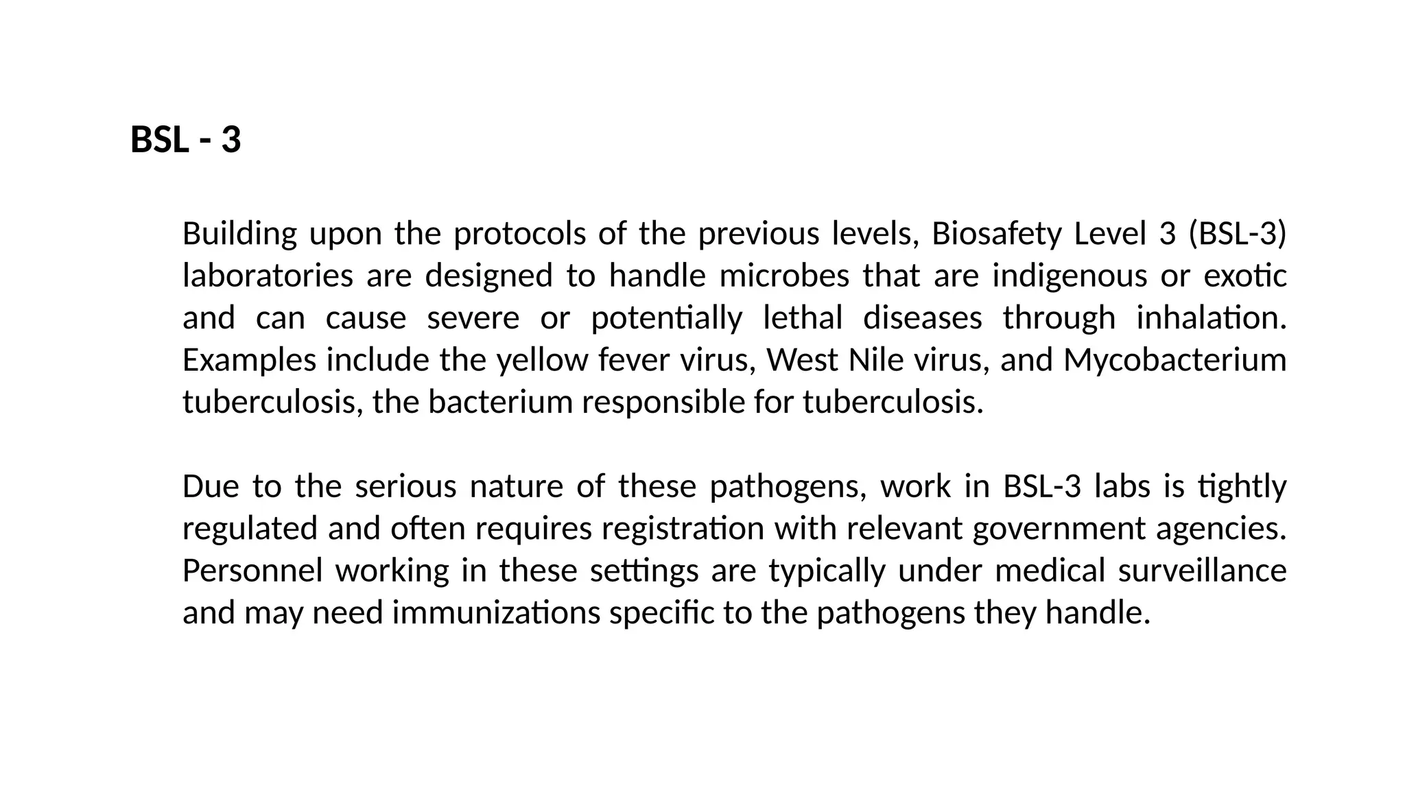 Biosafety Levels in the life science Laboratories | PPTX