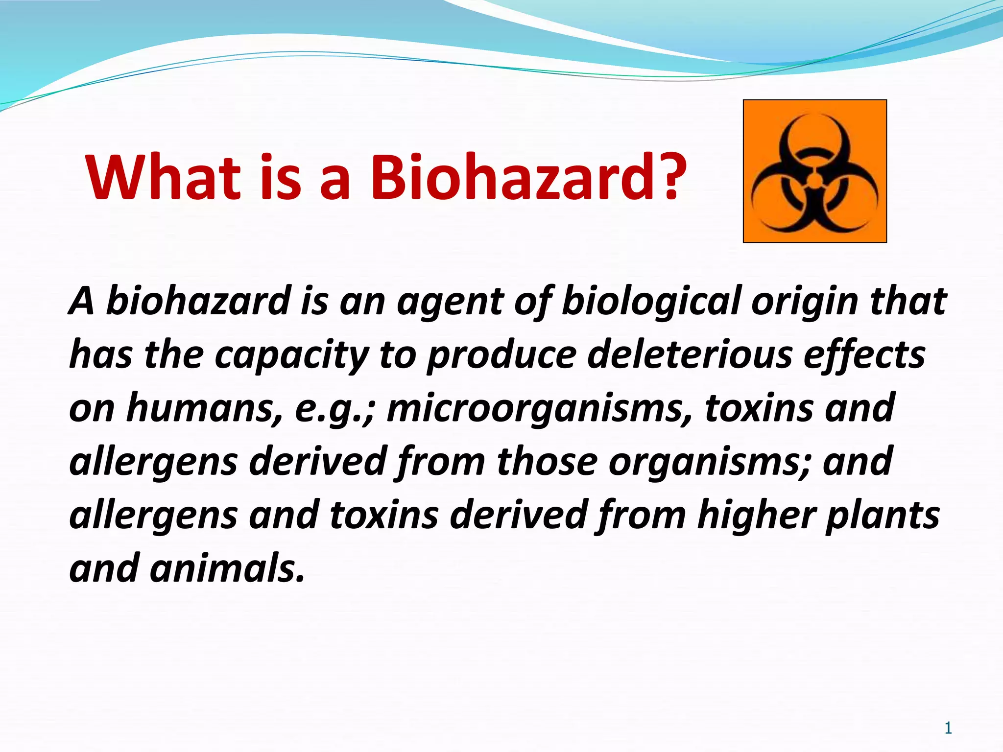 Biosafety & Bloodborne Pathogens Training for Laboratory Workers | PPTX