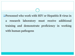 Biosafety-Guidelines & Levels basics.pptx