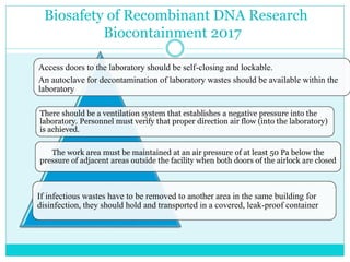 Biosafety-Guidelines & Levels basics.pptx
