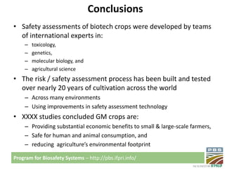Biosafety Aspect of Biotechnology Product | PDF