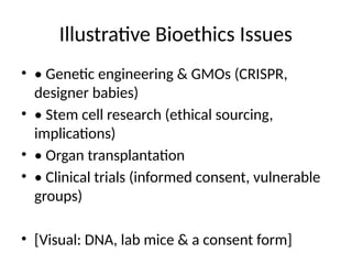 Biosafety and bioethics microsoft presentation | PPTX