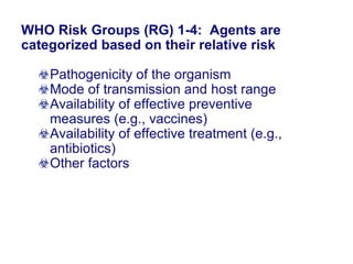 Biosafety and biosecurity biosafety levels | PPTX