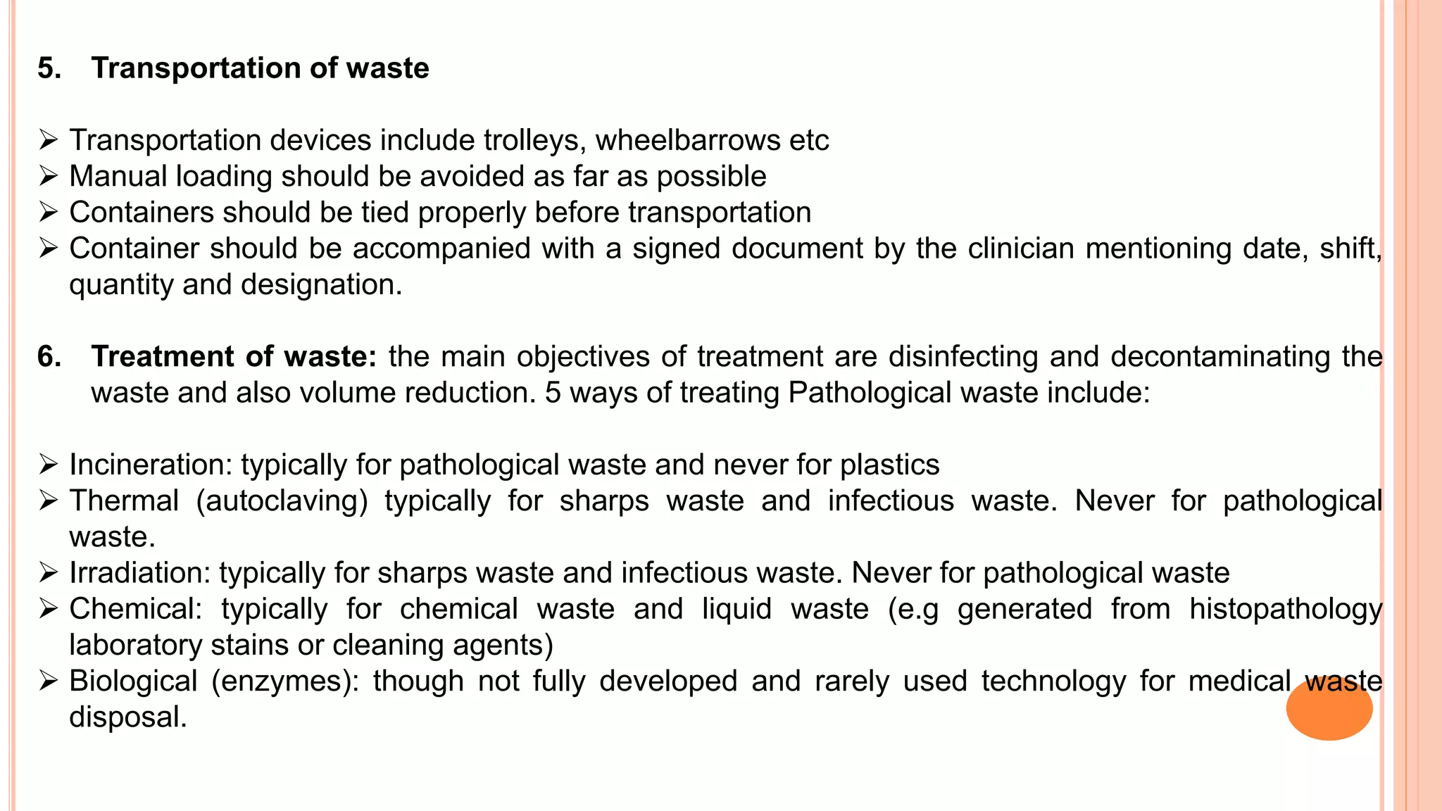 Biosafety and waste management in histopathology | PPTX