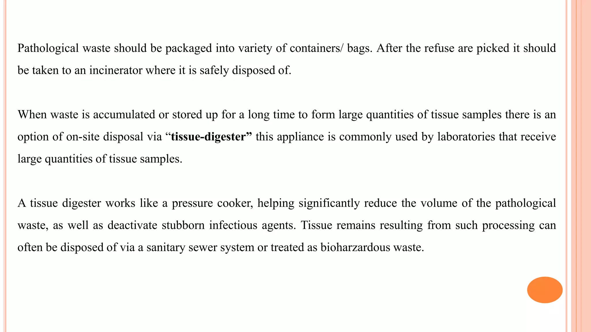 Biosafety and waste management in histopathology | PPTX