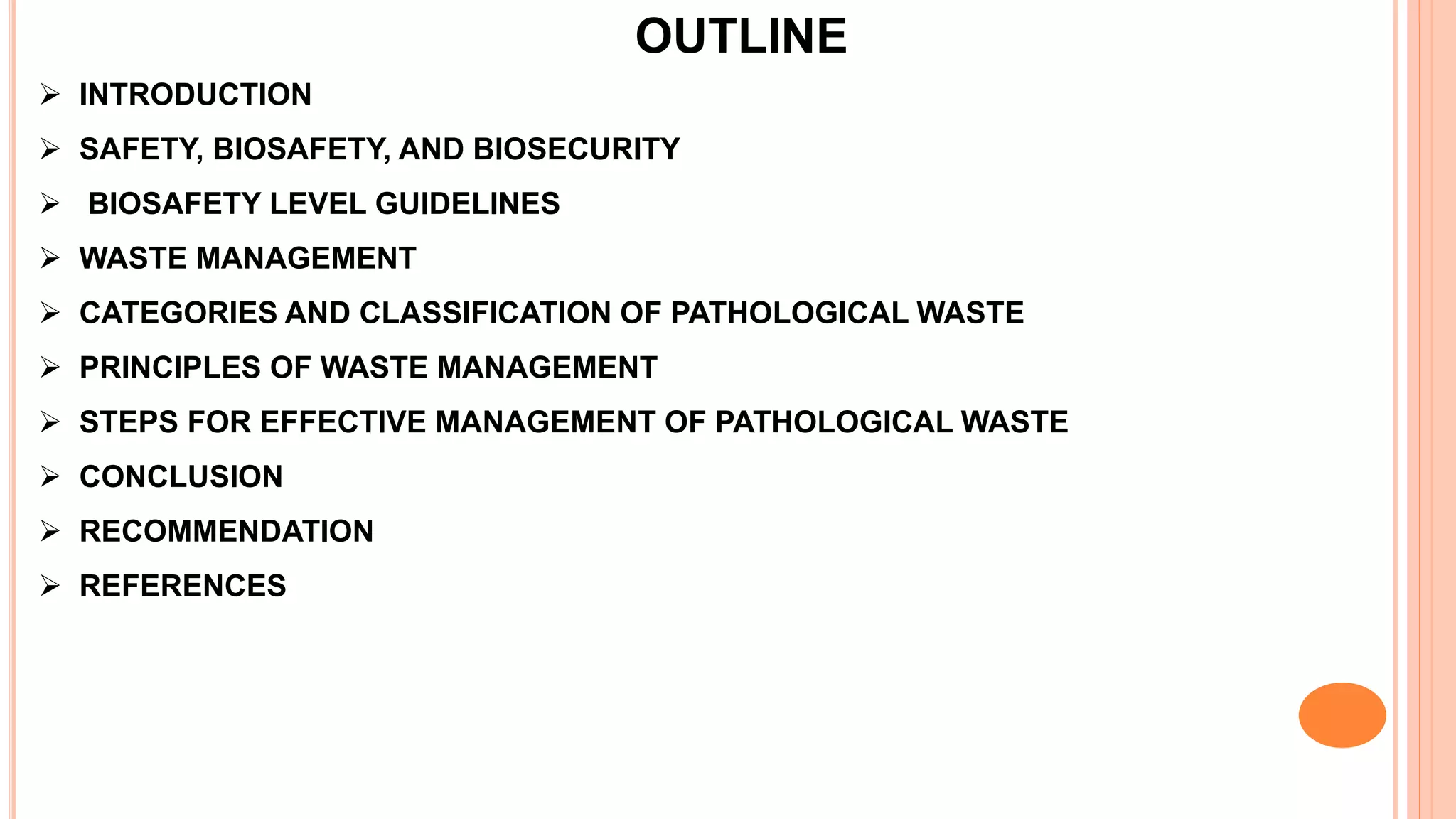 Biosafety and waste management in histopathology | PPTX
