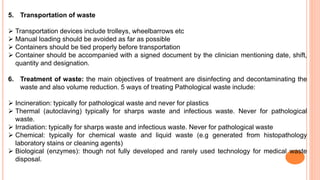 Biosafety and waste management in histopathology | PPTX