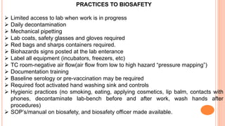 Biosafety and waste management in histopathology | PPTX