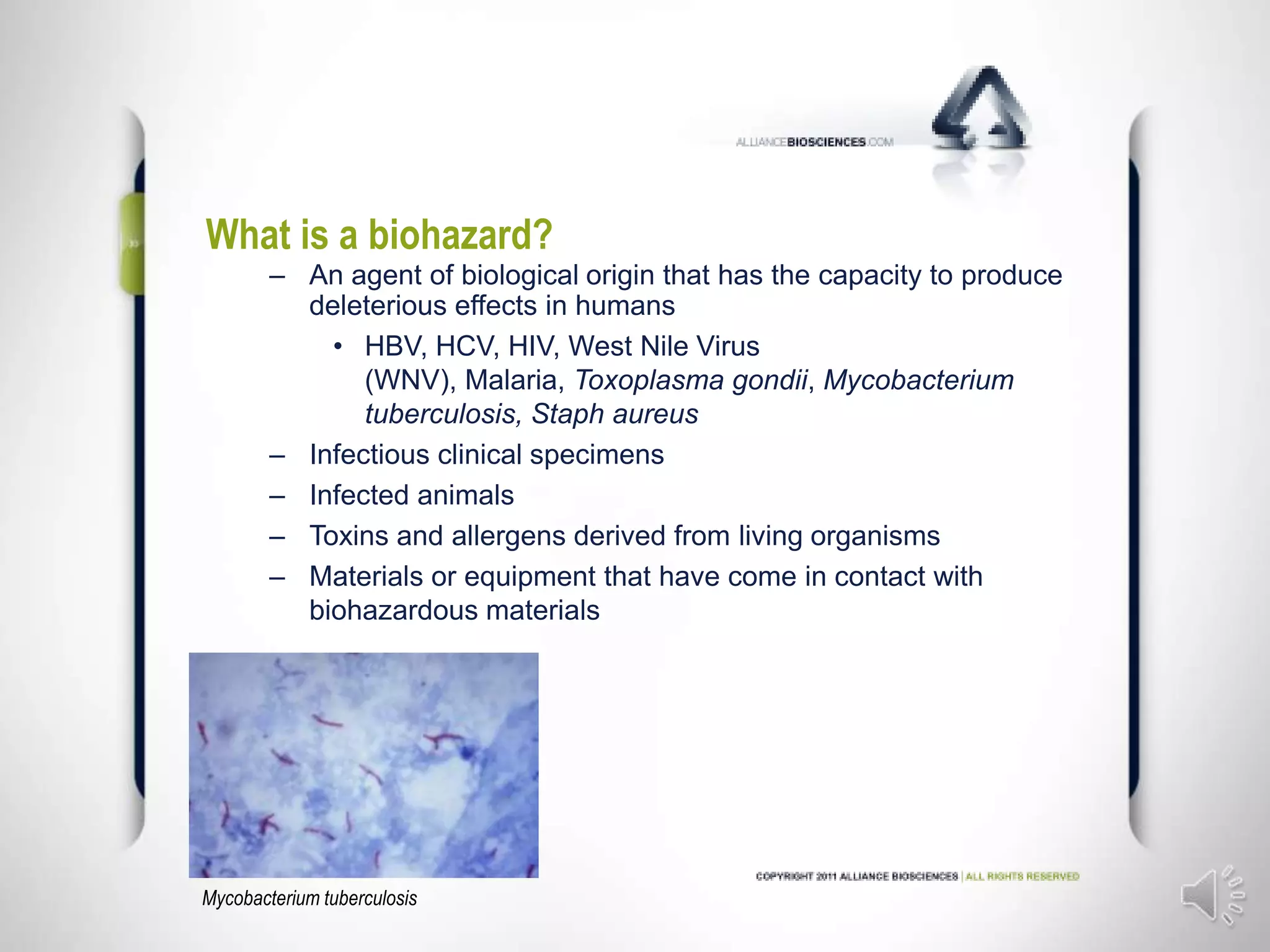 Biosafety Basics Training | PPTX