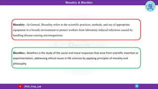 BIOSAFETY & BIOETHICS | All Important Concepts for Life Science ...