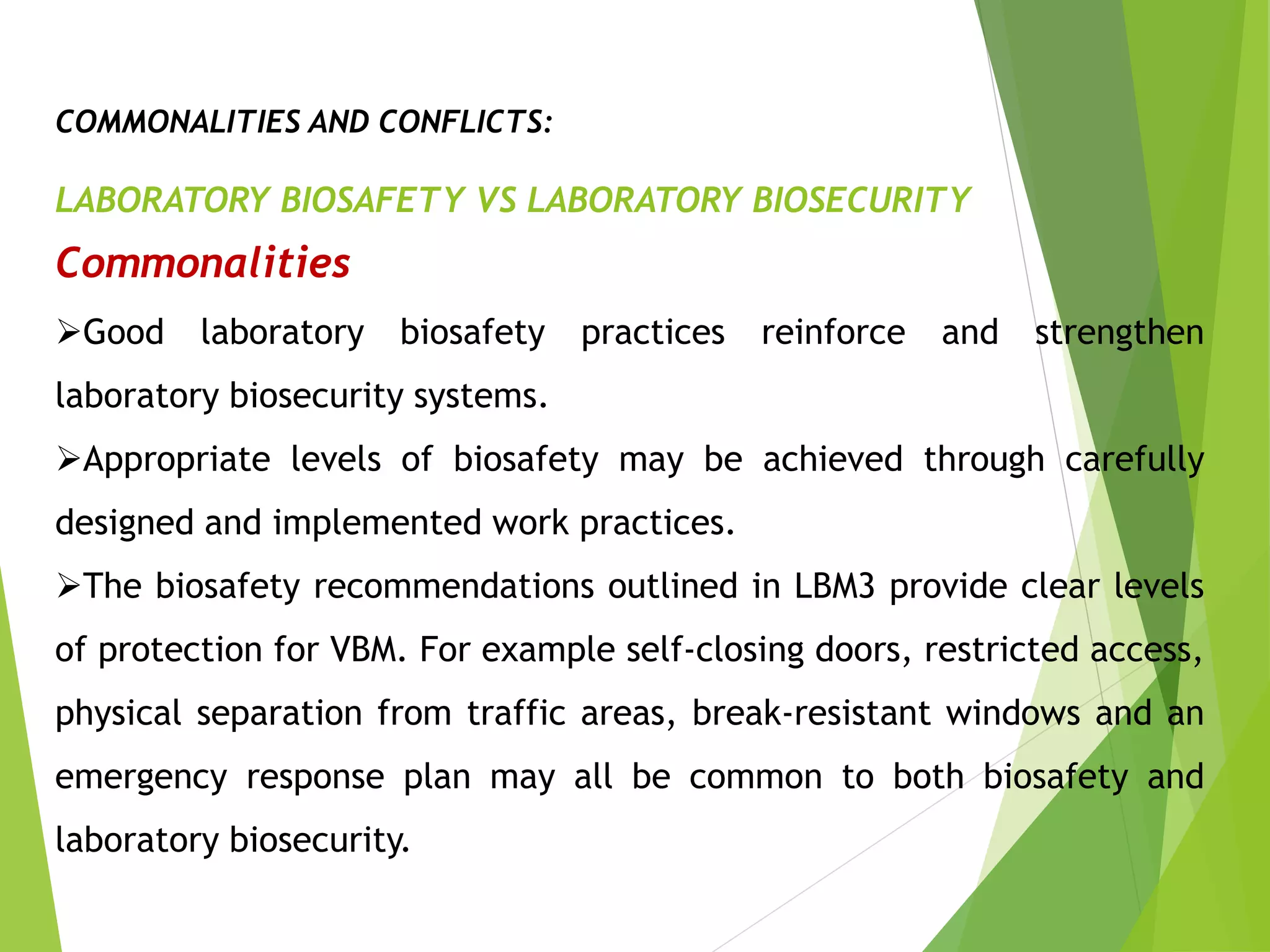 Biosafety & biosecurity lab biosecurity | PPTX