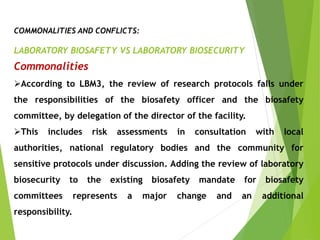 Biosafety & biosecurity lab biosecurity | PPTX