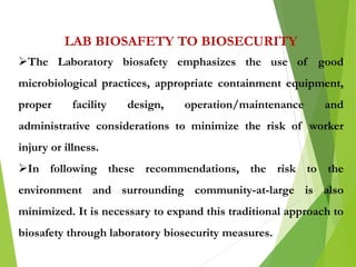 Biosafety & biosecurity lab biosecurity | PPT