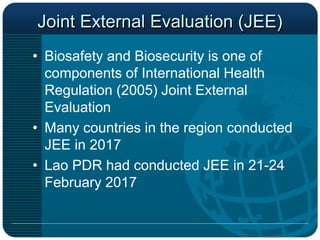 Biosafety & biosecurity overview naypyitaw | PPTX