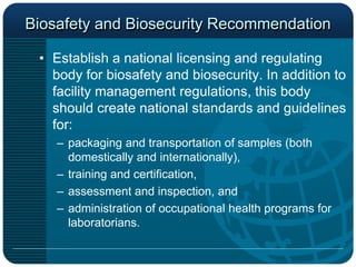 Biosafety & biosecurity overview naypyitaw | PPTX