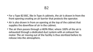biosafety cabinet ppt.pptx lab biosafety | PPTX