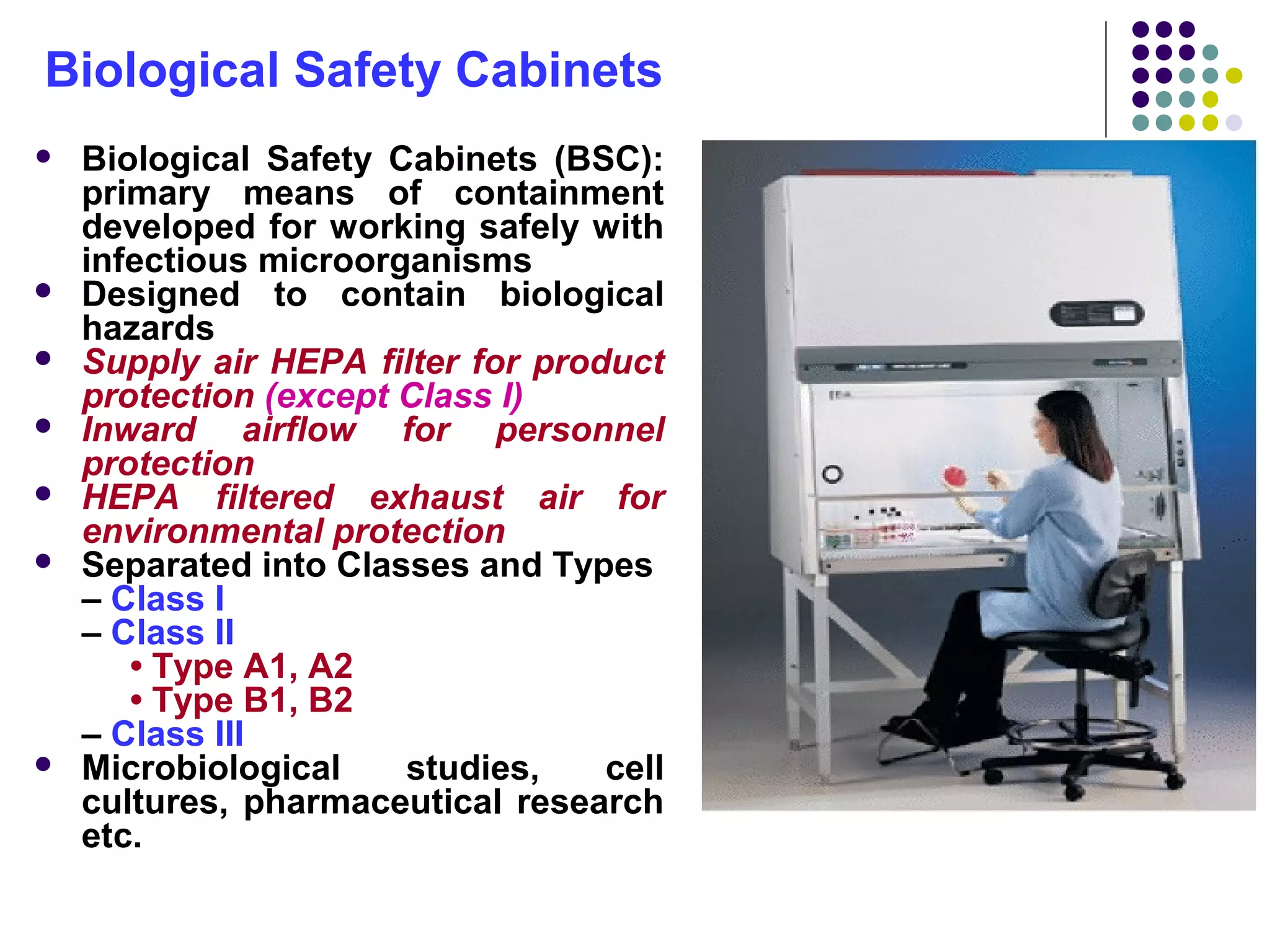 Biosafety Levels, Biological Safety Cabinets and Biosafety Laboratory ...