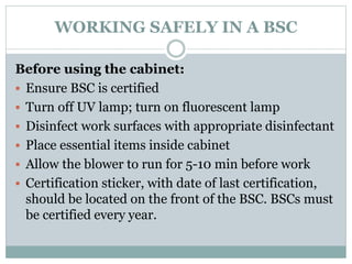 Biosafety cabinets or biological safety cabinets.pptx