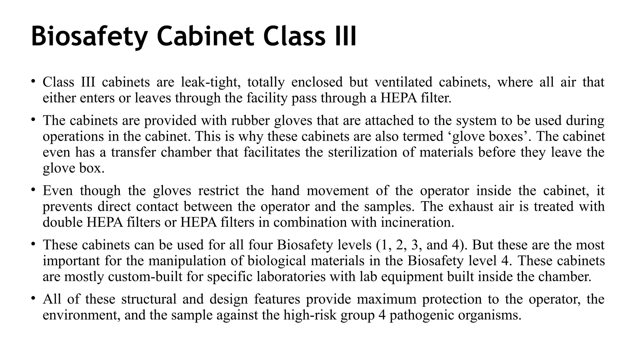 Various Classes of Biosafety Cabinets (BSC) | PPTX | Infectious ...