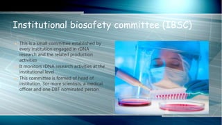 Biosafety guidelines | PPTX