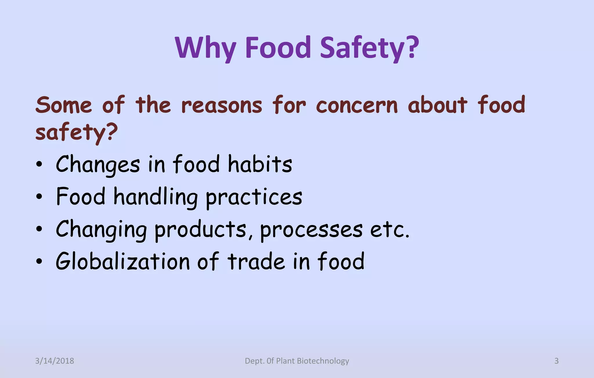 Biosafety in food technology | PPTX