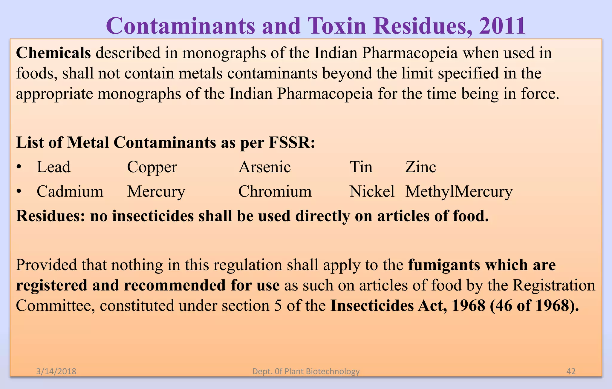 Biosafety in food technology | PPTX